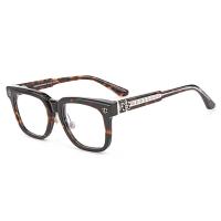 China Acetate Large Frame Black Tortoiseshell Transparent Optical Prescription Presbyopia Multifocal Modern Glasses Frames for Girls for sale