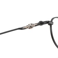 China Pure Titanium Full Frame Solid Punk Style Black Silver Gold Gun Color Lightweight Durable Unisex Prescription Presbyopia Glasses for sale