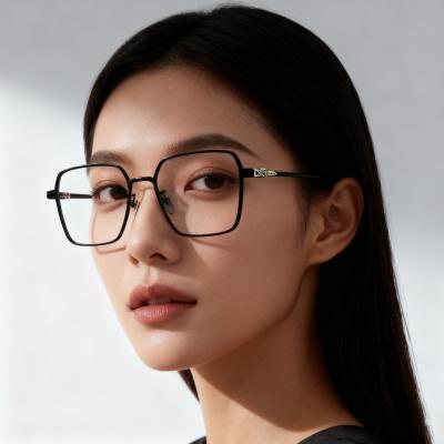 China Large Face Luxury Brand Lightweight Anti Blue Light Optical Prescription Presbyopia Multifocal Designer Reading  Women Glasses for sale