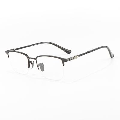 China Half Frame Business Korean Style Gentleman Men Luxury Brand Optical Prescription Presbyopia Multi Focus Fashion Reading Glasses for sale