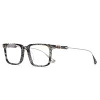 China CHARMLIBRARY Model 8307 Marble Print Mixed White Red Tortoiseshell Titanium Acetate Ultra Light Durable Unisex Wear Glasses for sale