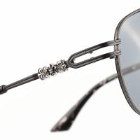 China Guangdong Factory Wholesale Nice Men Women Retro Shades Glasses Vintage Party Props Work Black Side logo Sunglasses Logo Custom for sale