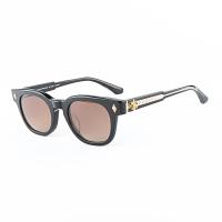 China China Manufacturers 2025 Modern Design Men Women Green Acetate Full Rim Eyewears Trendy Unisex Uv400 Tea Shade Beach Sunglasses for sale