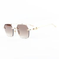 China 2025 Unisex Titanium Luxury Frames Men Women Pilot Designer Work Party Beach Customizable Shades Sunglasses Wholesale Brand logo for sale