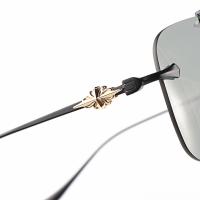 China 2025 Trending Beach Work Rimless Sun Shade Glasses High Quality Freedom Unisex Titan pilot Luxury Brand Style Design Sunglasses for sale