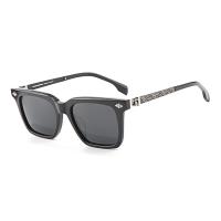 China Light Fashion New Summer 2025 Small Black square Classic Vintage Men Uv400 Designer Acetate Luxury Brand Sunglasses for Ladies for sale
