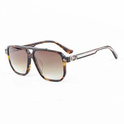 China 2025 Comfortable Tortoiseshell Acetate pilot Sunglass Frame Popular Women Men Party Sunglasses  Wholesale Design Service for sale