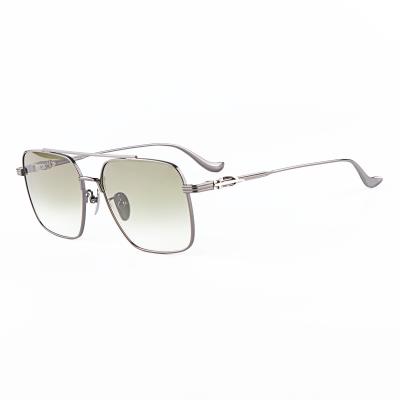 China Oversize square Frame Fashion Street Women Fashion 2025 Titan Sunglasses High Quality Pilot Sunglasses Men Custom Shades for sale