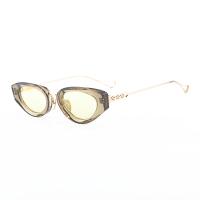 China Fashion Cat Eye UV400 Protection Acetate Frame with Metal Embellishment Bulk Supplier Brand High-quality Sunglasses for Women for sale