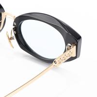 China Fashion Cat Eye UV400 Protection Acetate Frame with Metal Embellishment Bulk Supplier Brand High-quality Sunglasses for Women for sale