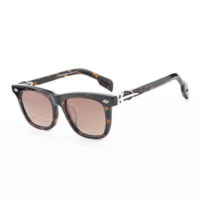 China Wholesale Acetate Square Frame Y2k UV400 Protection Vintage Fashion Sunglasses Decorative Metal Detail Lightweight Daily Wear for sale