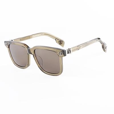 China Modern Design Acetate Blue Light Blocking Fashion Street Mens Luxury Prescription Retro  Print Y2k Sunglasses Women High Quality for sale