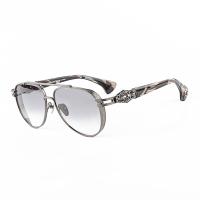 China Shenzhen Retro Uv400 Big Face pilot Double Beam Prescription Luxury High-quality Brand  Unisex Custom logo Sunglasses for Men for sale