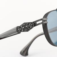 China Shenzhen Retro Uv400 Big Face pilot Double Beam Prescription Luxury High-quality Brand  Unisex Custom logo Sunglasses for Men for sale