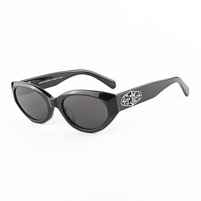 China Acetate Thick Temple Summer Funny  Cat Eye Women Luxury Brand High Quality Y2k Sunglasses China Manufacturers Custom with logo for sale