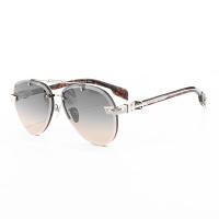 China Fashionable Retro pilot Titanium Acetate Unisex Luxury Brand Designer Optical Prescription Sunglasses High Quality Custom logo for sale