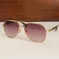 China Trendy New Model Gradient Red Blue Pilot Acetate Business Cool Men's Customized Logo Wholesale Online Special Retro Sunglasses for sale