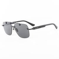 China Design Decoration Retail Men pilot Motorcycle Tea Shades Glasses Unisex Uv400 Titanium Rimless Sports Customize Sunglasses China for sale