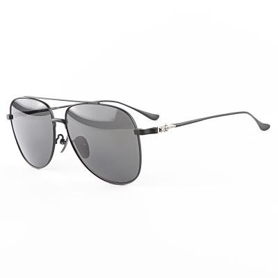China China Manufacturers Traditional Chic Black Cool Men Women Titan Pilot Shades Private Label Designer Beach Sunglasses Custom Logo for sale