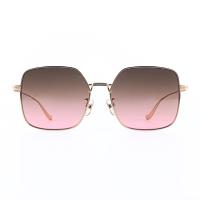 China New Ladies Dream Color Oversize Square Titanium Shade Frames Premium Uv protection Customizable Sunglasses Shenzhen Wholesaler for sale