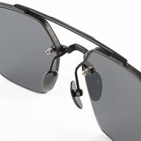 China Unique Design Hexagon Half Rim Party Sun Shades Glasses Customizable Oversize Men Women Gifts Decoration Sunglasses Factory Bulk for sale