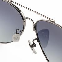 China Hot Selling 2026 Trendy Unisex Thin pilot Double Bridge Oval Sun Glasses Running Sport Custom logo Sunglasses China Manufacturer for sale