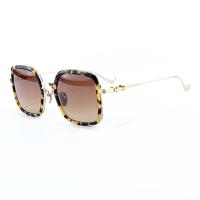 China Luxury Men Women Color Party Sun Glasses Lenses Designer Red Leopard Outdoors Beach Street Oversize Customizable Sunglasses Logo for sale