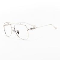 China China Light Luxury Celebrity Dual Beam Black Gold Silver Gun Color Optical Reading Men's Female Wholesale Glasses Order Online for sale
