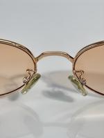 China Lightweight Titanium Eyeglass Frame with Vintage Look and UV protection  Prescription Lenses CL40572 Light-colored lenses, small oval frames custom logo sunglasses for sale