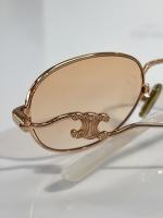 China Lightweight Titanium Eyeglass Frame with Vintage Look and UV protection  Prescription Lenses CL40572 Light-colored lenses, small oval frames custom logo sunglasses for sale