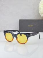 China Tm Ford Marine FT1315 Retro Cat-Eye Sunglasses for Women, Bold Acetate Frame with Signature T Logo on Temple, UV400 Protection Prescription for sale