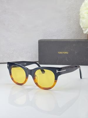 China Tm Ford Marine FT1315 Retro Cat-Eye Sunglasses for Women, Bold Acetate Frame with Signature T Logo on Temple, UV400 Protection Prescription for sale