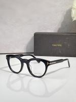 China TM FORD FT6121-B Women Retro Round Cat Eye Eyeglasses, Thick Acetate Optical Frame, Signature T Metal Logo, Prescription Ready Multiple Colors for sale