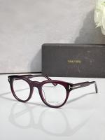 China TM FORD FT6121-B Women Retro Round Cat Eye Eyeglasses, Thick Acetate Optical Frame, Signature T Metal Logo, Prescription Ready Multiple Colors for sale