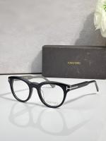 China TM FORD FT6121-B Women Retro Round Cat Eye Eyeglasses, Thick Acetate Optical Frame, Signature T Metal Logo, Prescription Ready Multiple Colors for sale