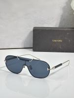 China Luxury Designer Shield Aviator FT1309 Sunglasses for Men Women, Large One-Piece Lens Metal Frame with Top Bar, UV400 Trendy Rimless Pilot Shades Prescription for sale