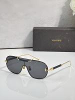 China Luxury Designer Shield Aviator FT1309 Sunglasses for Men Women, Large One-Piece Lens Metal Frame with Top Bar, UV400 Trendy Rimless Pilot Shades Prescription for sale