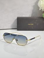 China Luxury Designer Shield Aviator FT1309 Sunglasses for Men Women, Large One-Piece Lens Metal Frame with Top Bar, UV400 Trendy Rimless Pilot Shades Prescription for sale