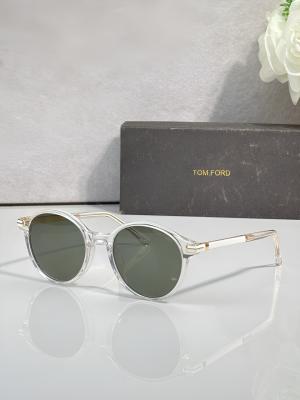 China Tm Ford Unisex Retro Round Acetate Sunglasses, Gold Metal Temple Deco UV400 Protection Fashion Shades Multiple Colors FT1184-K Prescription for sale
