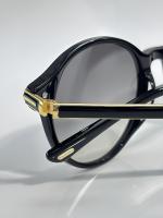China Tm Ford Unisex Retro Round Acetate Sunglasses, Gold Metal Temple Deco UV400 Protection Fashion Shades Multiple Colors FT1184-K Prescription for sale