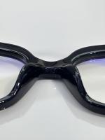 China Tm Ford TF6096-B Oversized Square Eyeglasses, Luxury Acetate Prescription Glasses for Women Men, Signature T Logo Optical Frame Multiple Colors Prescription for sale