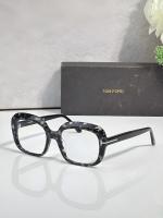 China Tm Ford TF6096-B Oversized Square Eyeglasses, Luxury Acetate Prescription Glasses for Women Men, Signature T Logo Optical Frame Multiple Colors Prescription for sale