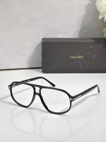 China Prescription Aviator Eyeglasses for Men Women, Double Bridge Pilot Style Acetate Optical Frame, Clear Demo Lenses Prescription Ready TF6082-B Tm Ford for sale