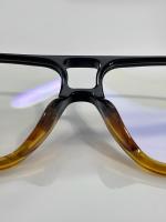 China Prescription Aviator Eyeglasses for Men Women, Double Bridge Pilot Style Acetate Optical Frame, Clear Demo Lenses Prescription Ready TF6082-B Tm Ford for sale