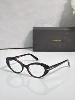 China Tm Ford TF6092-B Vintage Cat Eye Optical Glasses Frame for Women, Solid Acetate Eyewear with Iconic T Metal Logo, Prescription Ready, Made in Italy for sale