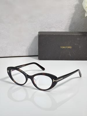 China Tm Ford TF6092-B Vintage Cat Eye Optical Glasses Frame for Women, Solid Acetate Eyewear with Iconic T Metal Logo, Prescription Ready, Made in Italy for sale