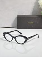 China Tm Ford TF6092-B Vintage Cat Eye Optical Glasses Frame for Women, Solid Acetate Eyewear with Iconic T Metal Logo, Prescription Ready, Made in Italy for sale
