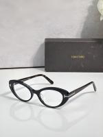 China Tm Ford TF6092-B Vintage Cat Eye Optical Glasses Frame for Women, Solid Acetate Eyewear with Iconic T Metal Logo, Prescription Ready, Made in Italy for sale