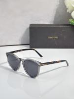 China Tm Ford Round Retro Sunglasses for Women Men, Solid Acetate Frame, Signature Gold T Logo on Temple, UV400 Protection, Fashion Designer Shades, Multiple Lens & Frame Colors Available FT1097 for sale