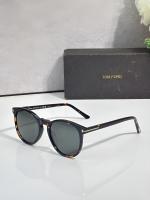 China Tm Ford Round Retro Sunglasses for Women Men, Solid Acetate Frame, Signature Gold T Logo on Temple, UV400 Protection, Fashion Designer Shades, Multiple Lens & Frame Colors Available FT1097 for sale